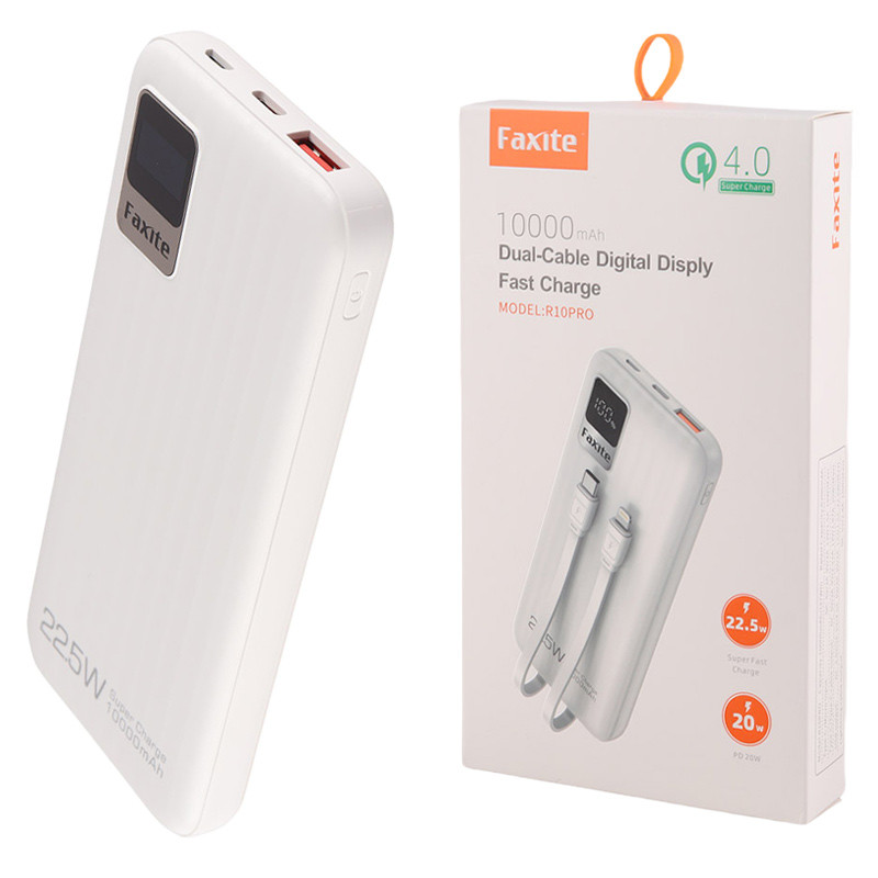 خرید و قیمت پاور بانک فست شارژ 10000 فاکسی تی Faxite R10 PRO QC4.0 PD 22.5W | سلام کاشانه